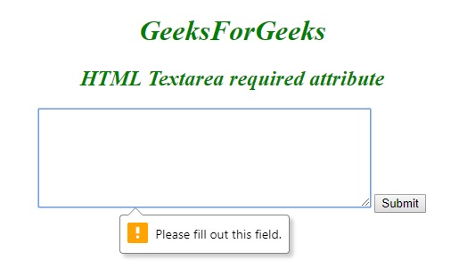 HTML Required 