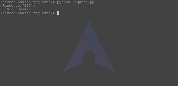 Python Response elapsed 