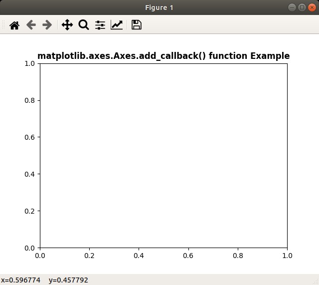 Python Matplotlib axes Axes add callback 