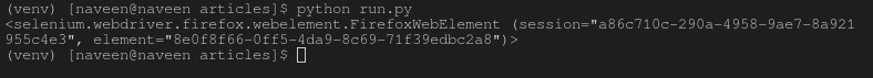 Selenium Python Find element by link text 