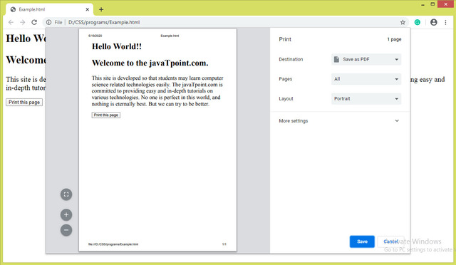 CSS Page break inside 